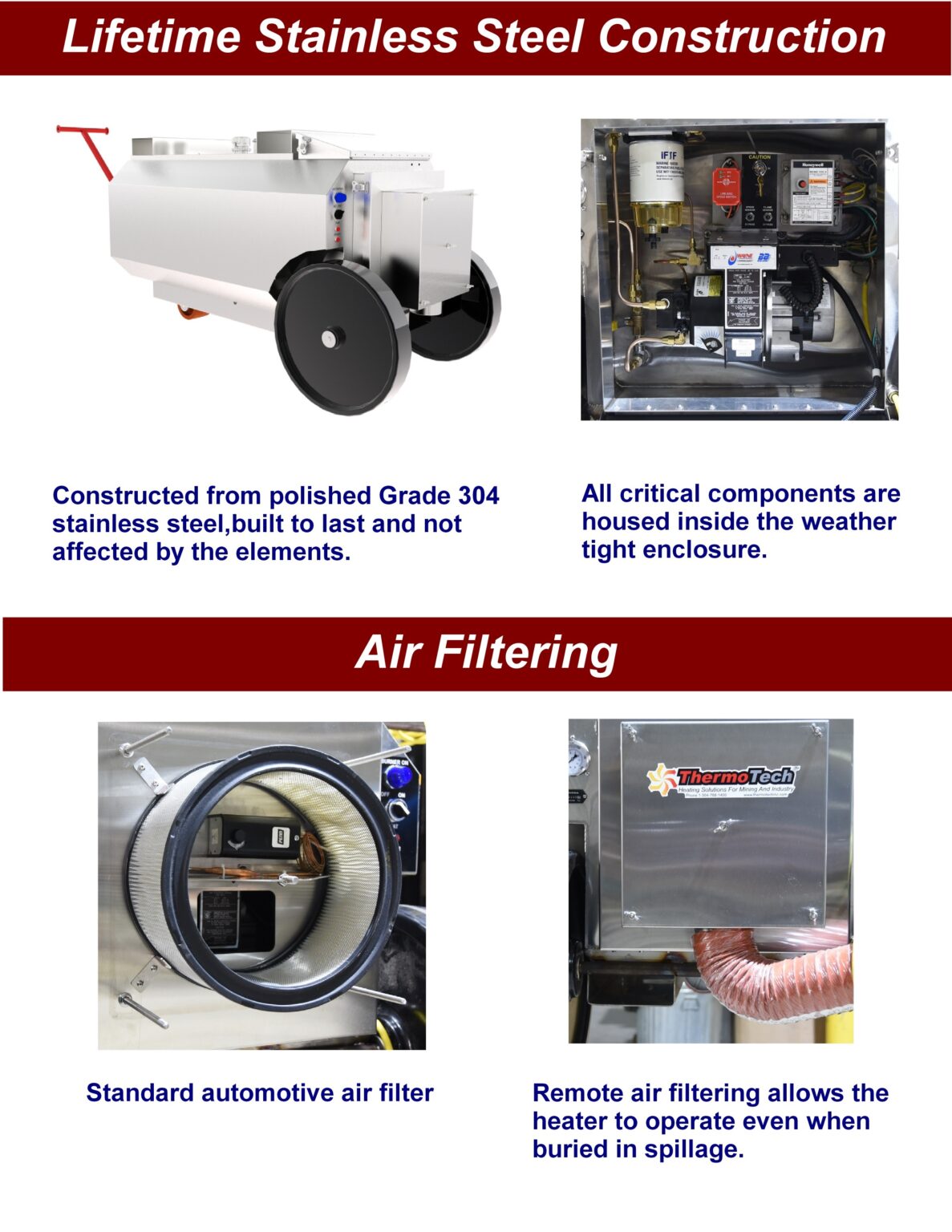 Model PH-400 F Portable Conveyor Belt Heater - Belt Heater