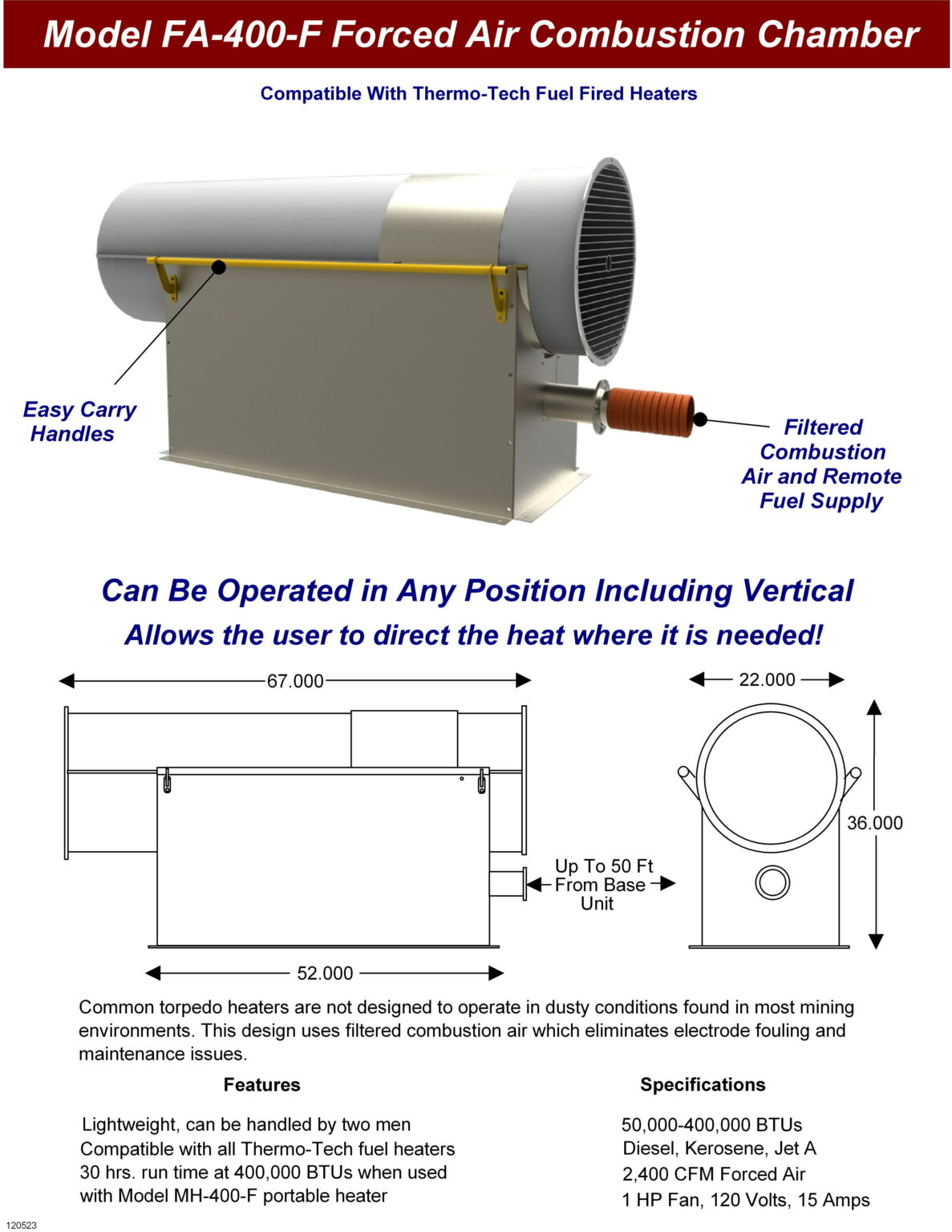 Model PH-400 F Portable Conveyor Belt Heater - Belt Heater